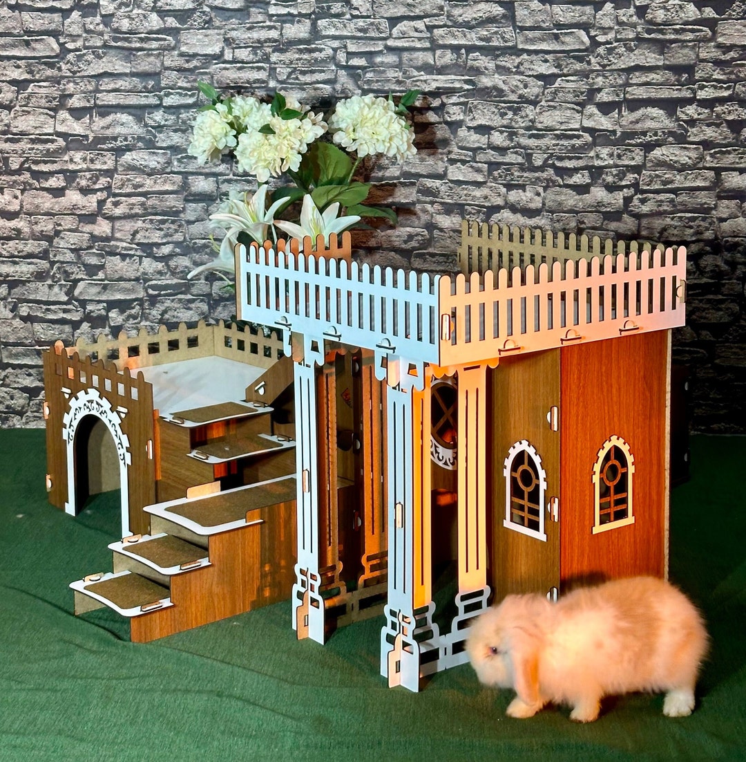 Bunny Dream Villa: Two-room Rabbit House With Terraces and Fun Areas ...