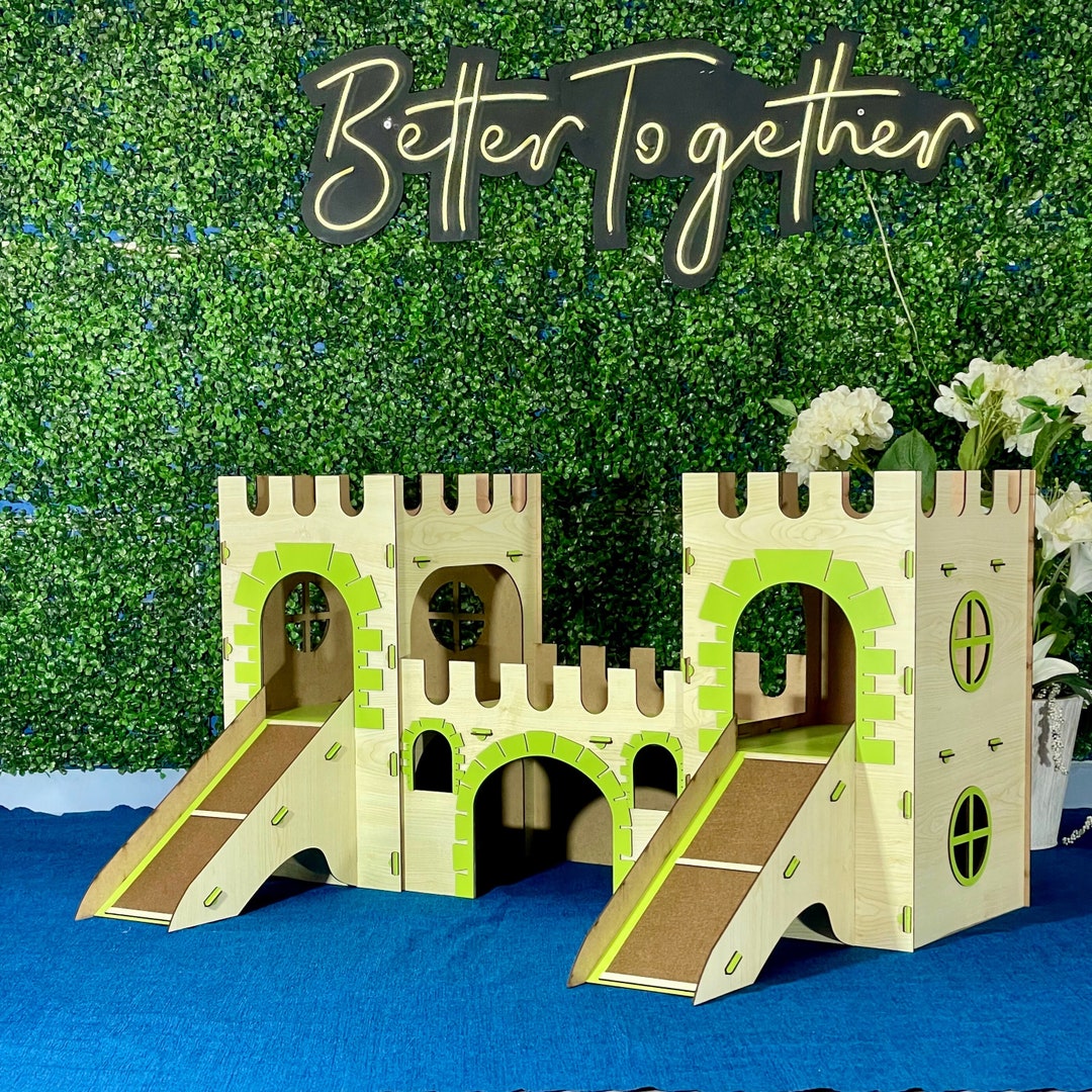Guinea Pig Castle Shelter: Two-story Chinchilla House With Terrace - Etsy