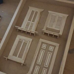 Wooden Hanging Diorama, Traditional House With Flowers, Decorative Wall ...