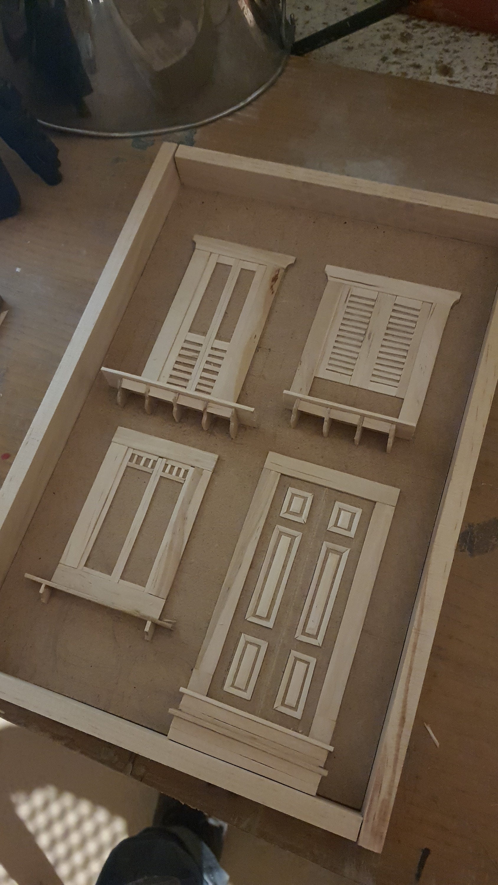 Wooden Hanging Diorama, Traditional House With Flowers, Decorative Wall ...