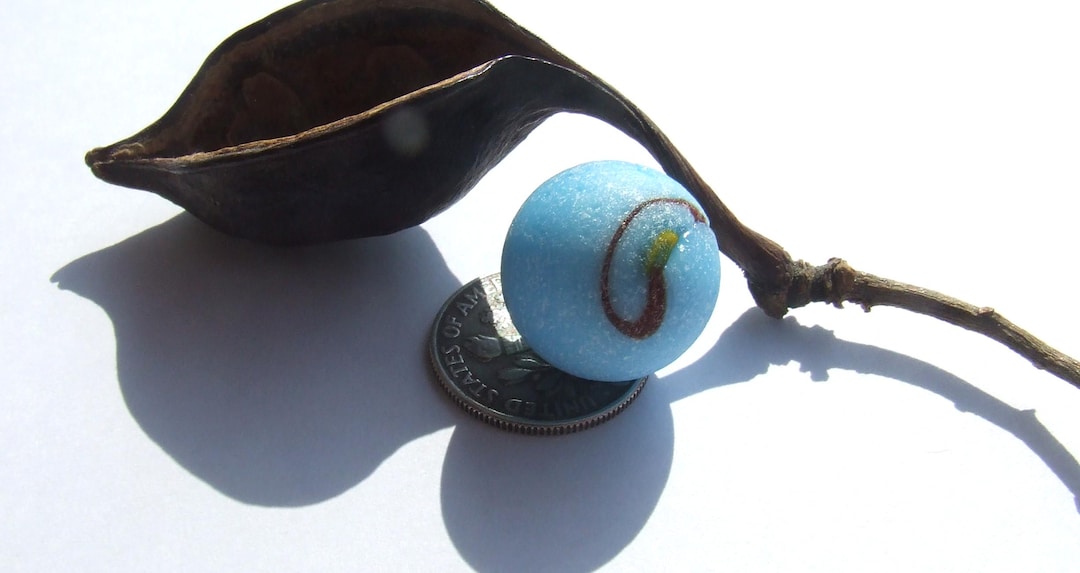 Sea Marble, Milk Glass, Beautiful Light Blue Tone - Etsy