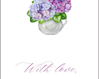 Hydrangea Gift Tags sets of 8 Hydrangea Gift Tags Hydrangea Tag ...