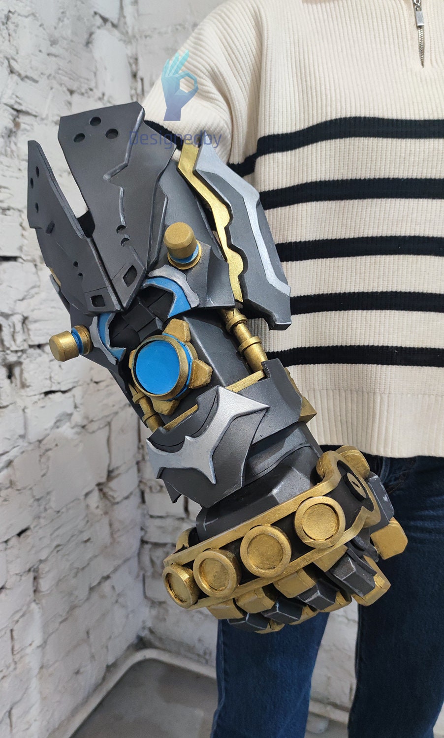 Wriothesley Gauntlets From Genshin Impact With Leds. A Pair of ...