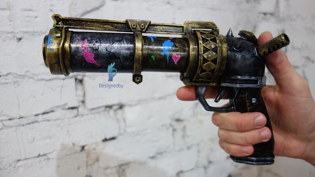 Zap Pistol With Moving Trigger and Hammer, Jinx Cosplay Prop - Etsy