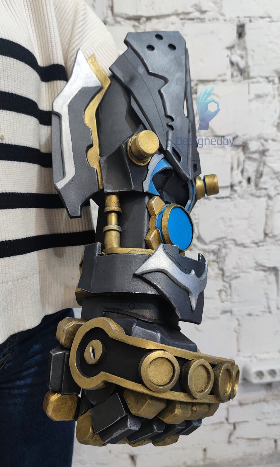 Wriothesley Gauntlets From Genshin Impact With Leds. A Pair of ...