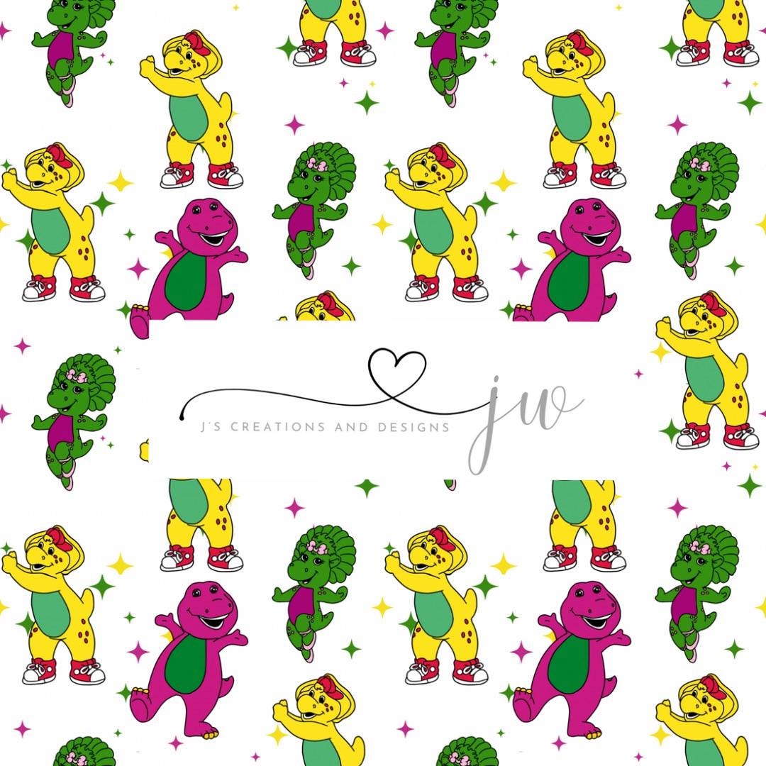 Seamless Pattern/file/print Barney - Etsy