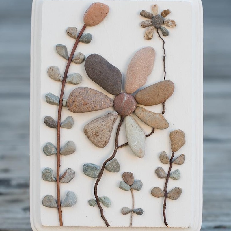 Pebble Flowers - Etsy