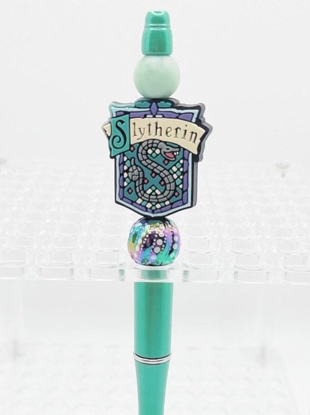 Harry Potter Collection: House Slytherin Beaded Pen - Etsy