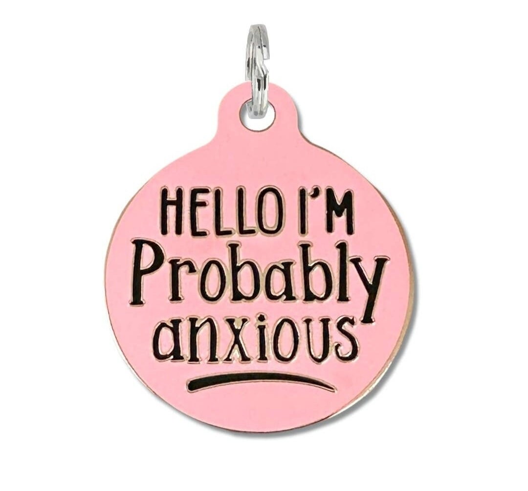 Hello I'm Probably Anxious- Pink - Etsy