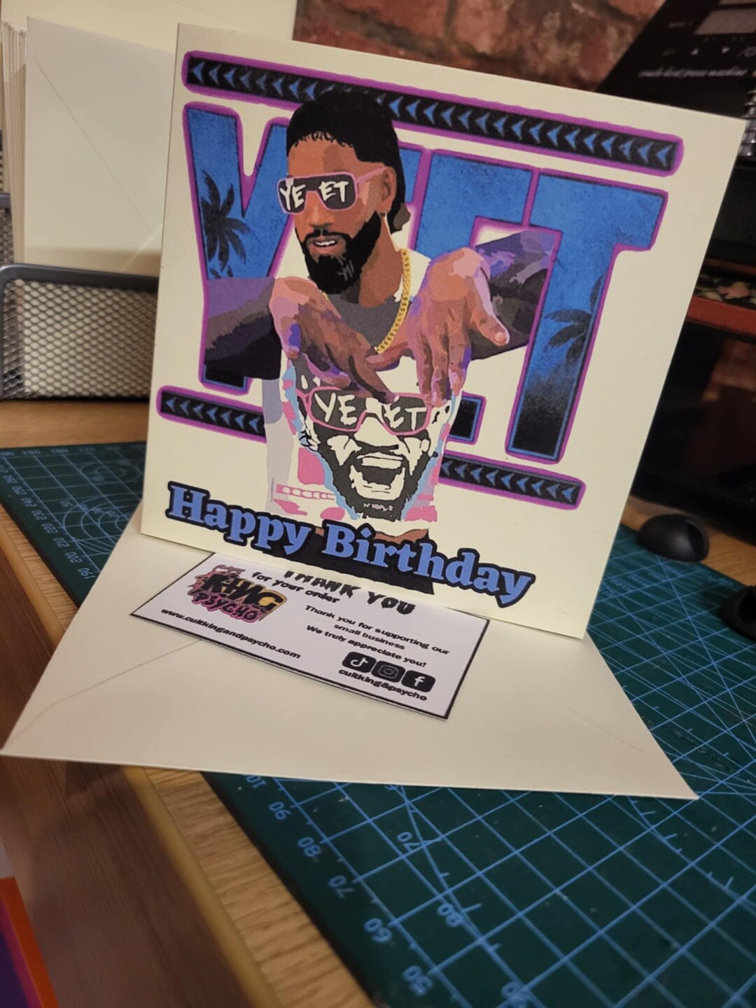 Joshua Fatu YEET Birthday Card - Etsy