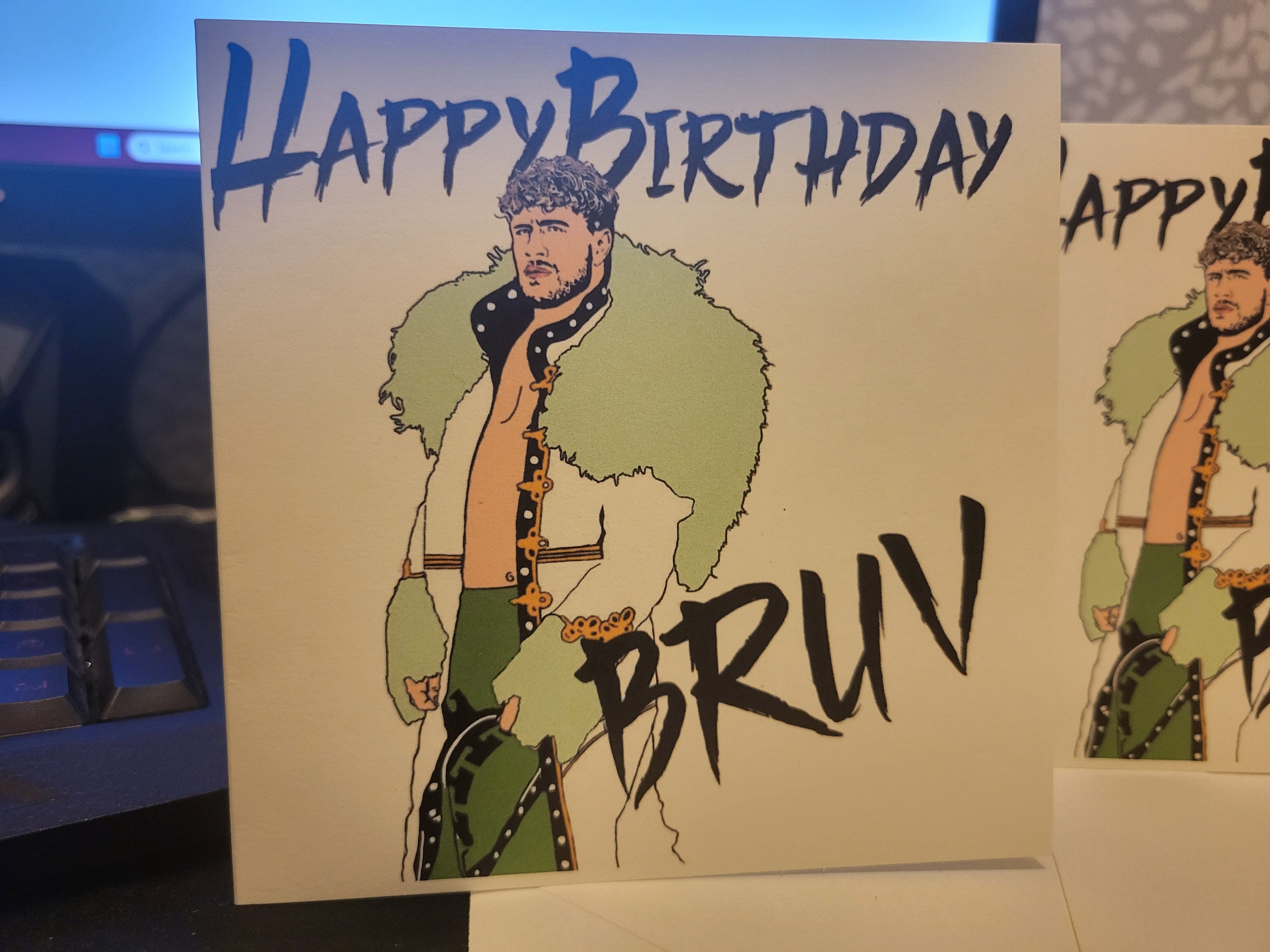 AEW Will Ospreay Wrestling Birthday Card - Etsy