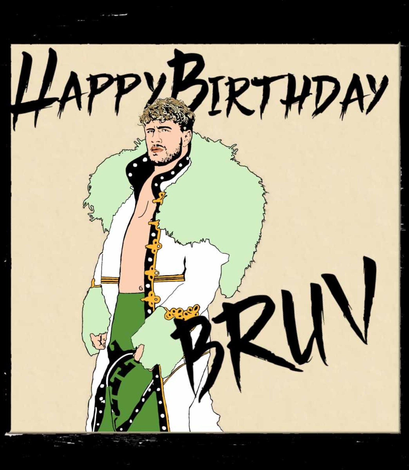 AEW Will Ospreay Wrestling Birthday Card - Etsy