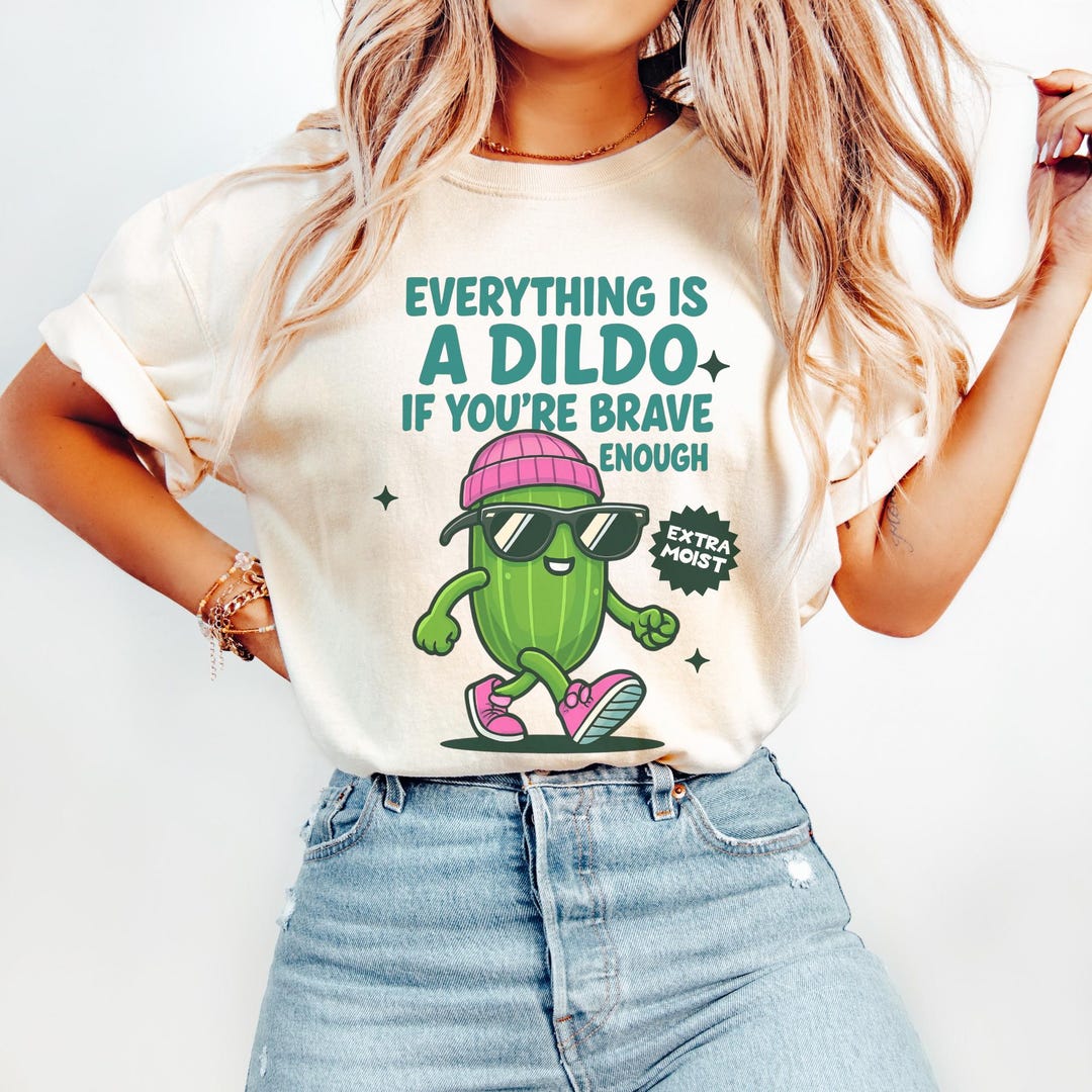 Inappropriate Shirts for Women, Raunchy Cucumber Shirt, Adult Humor Tee ...