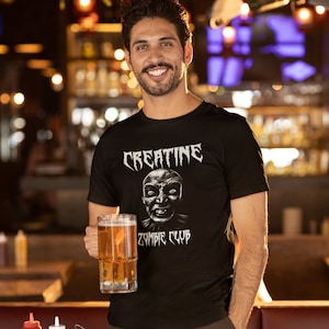 Creatine Zombie Club Unisex Short Sleeve Tee - Gym Gift Workout T-shirt ...