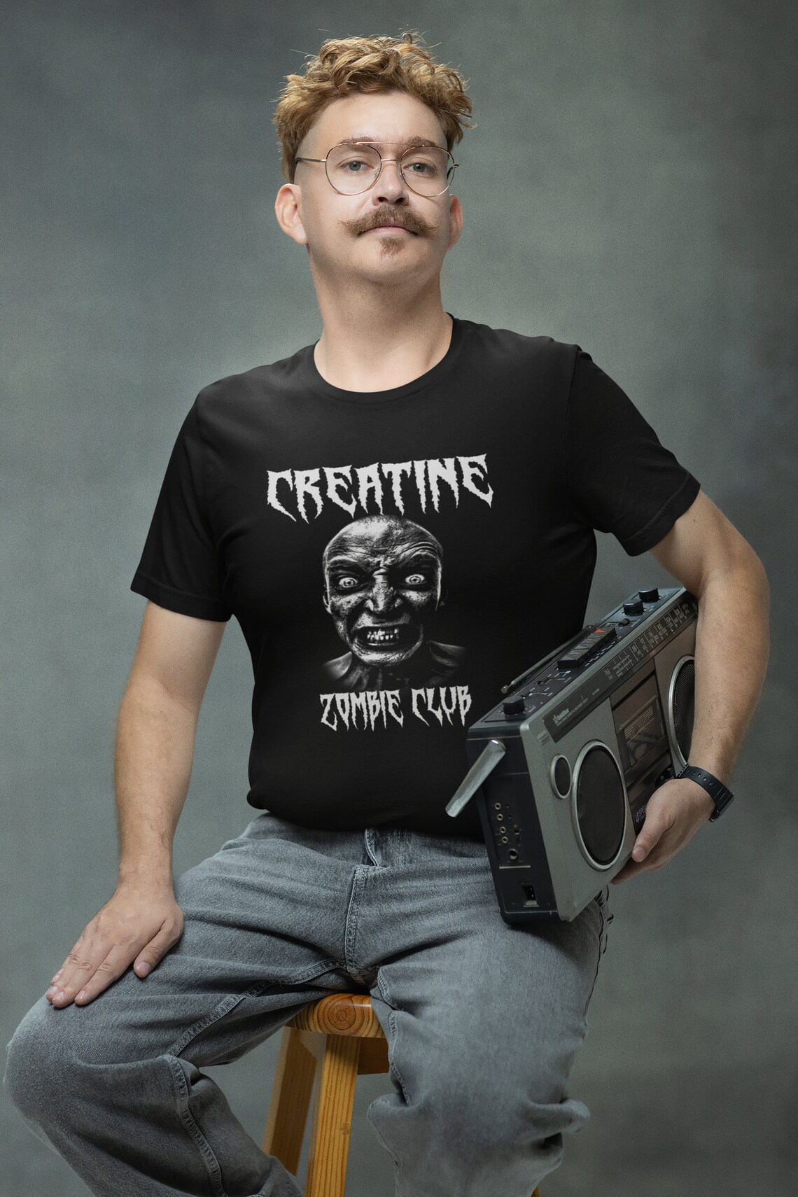 Creatine Zombie Club Unisex Short Sleeve Tee - Gym Gift Workout T-shirt ...