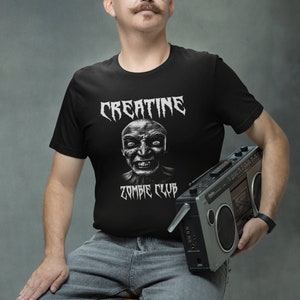 Creatine Zombie Club Unisex Short Sleeve Tee - Gym Gift Workout T-shirt ...