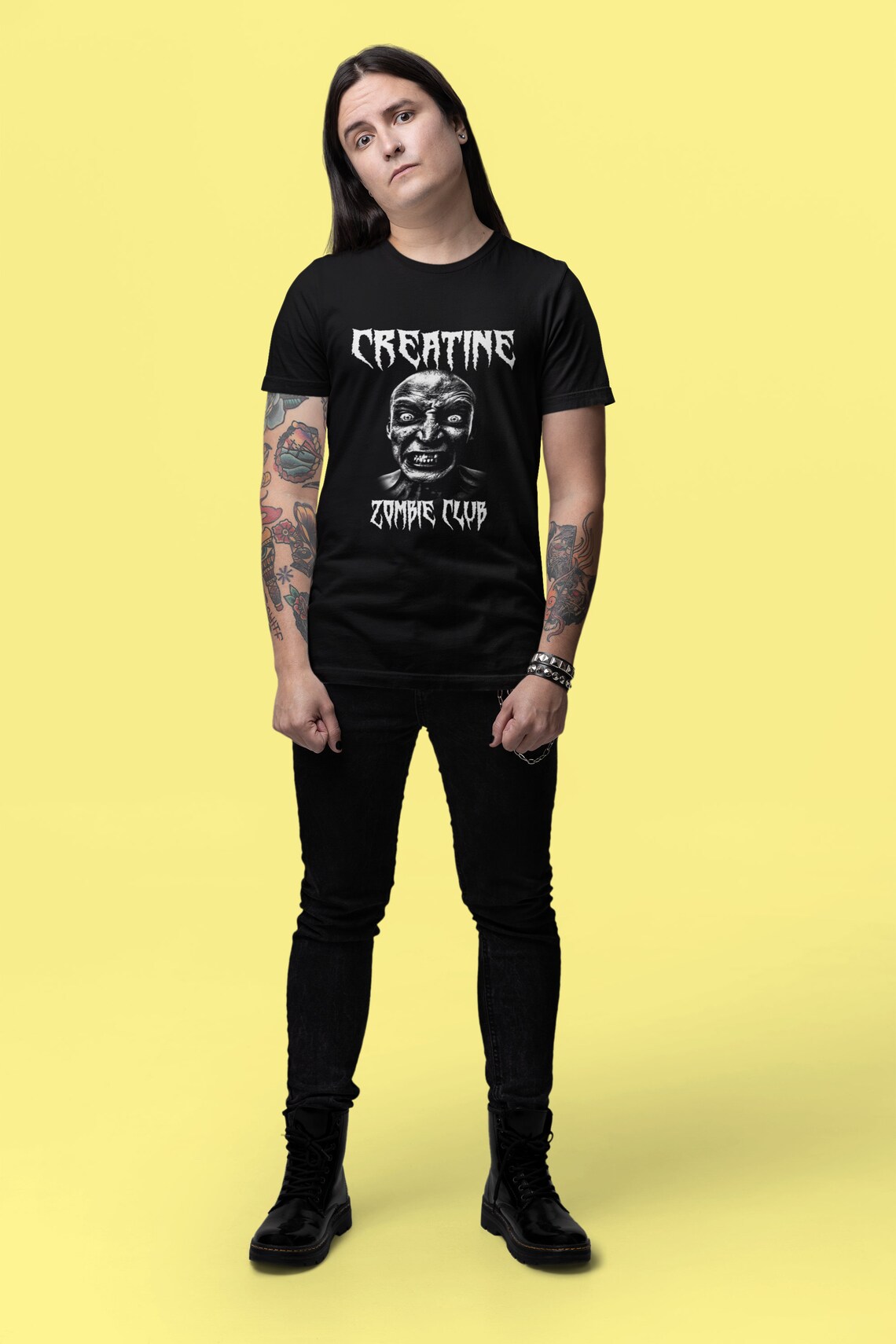 Creatine Zombie Club Unisex Short Sleeve Tee - Gym Gift Workout T-shirt ...