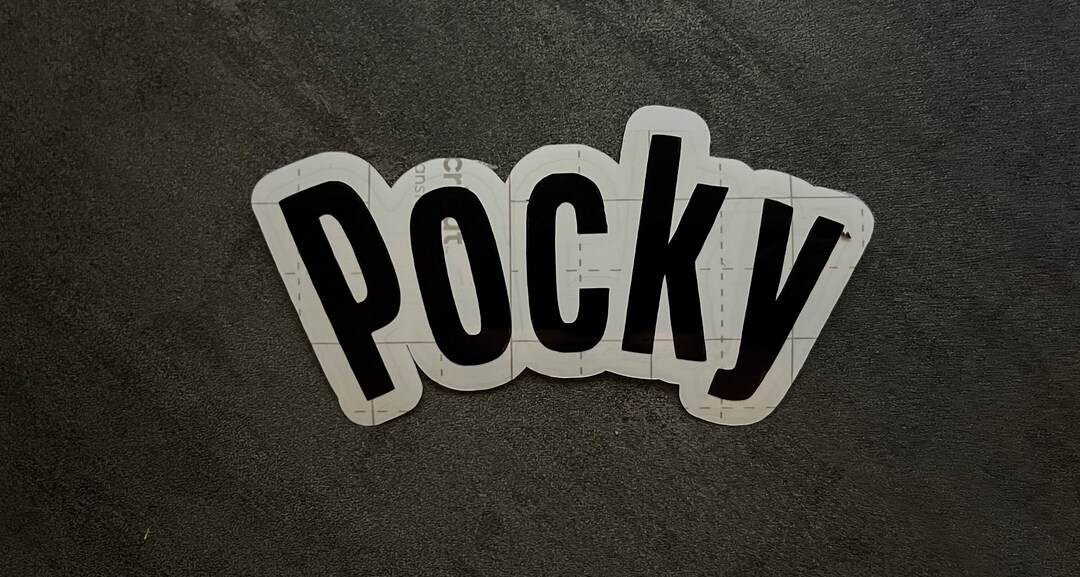 Pocky Logo Vinyl Sticker - Etsy