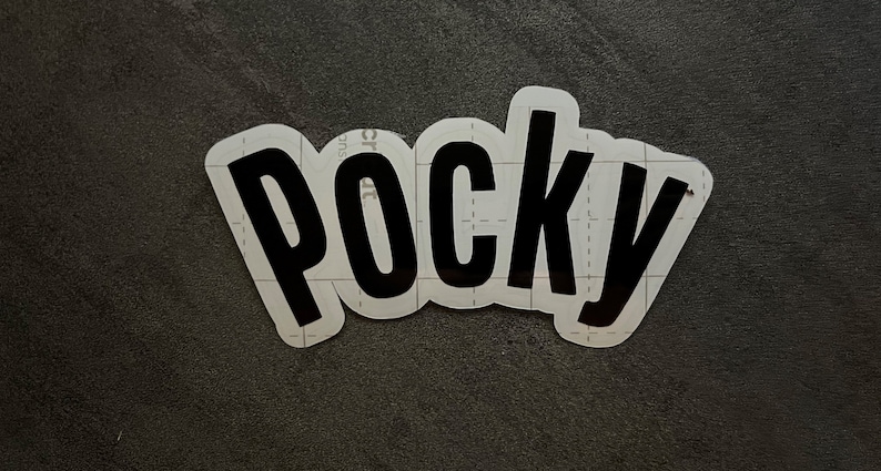 Pocky Logo Vinyl Sticker - Etsy