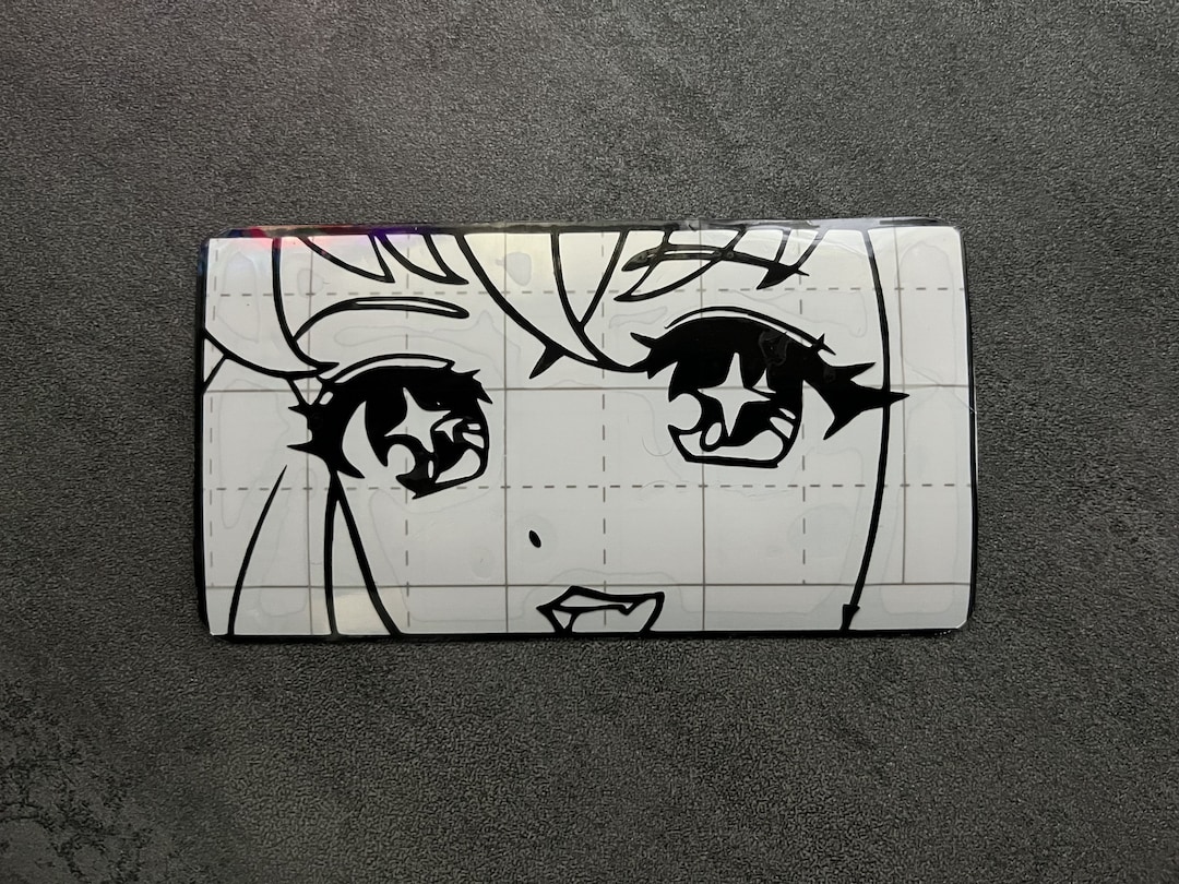Excited Manga Anime Girl Vinyl Sticker - Etsy