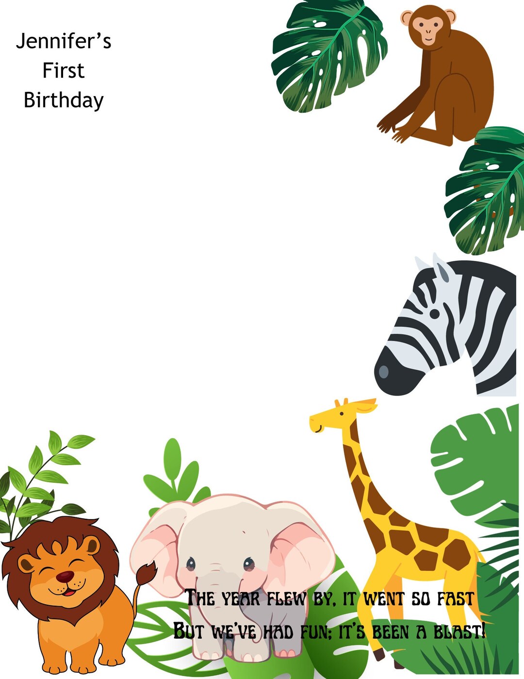 Baby's First Birthday Sign in Sheet, Printable First Birthday Memory ...