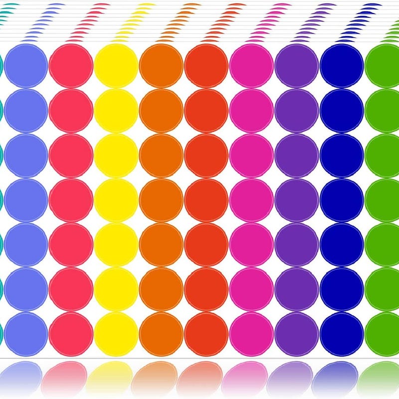 Coloured Dot Stickers - Etsy