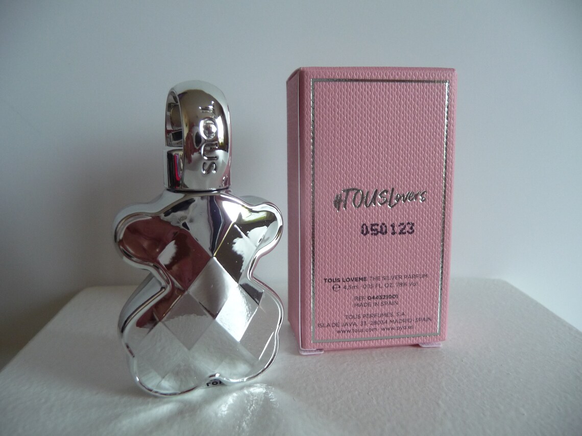 Collectible Perfume Miniature Tous Loveme 4,5ml the Silver Parfum Splash Mini Size Bottle No ...