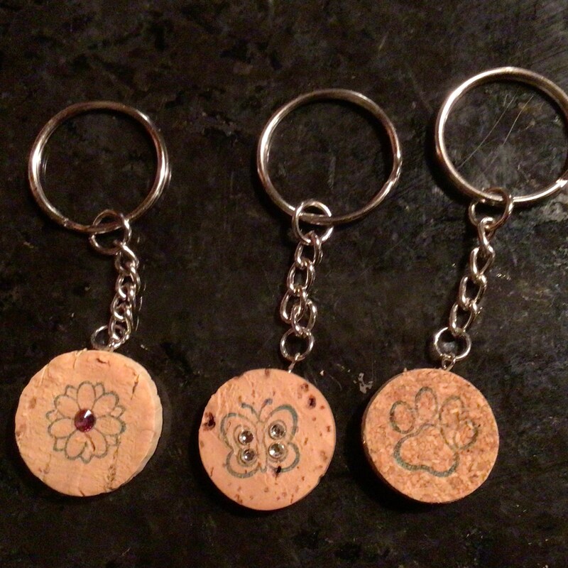 Cork Keychain - Etsy