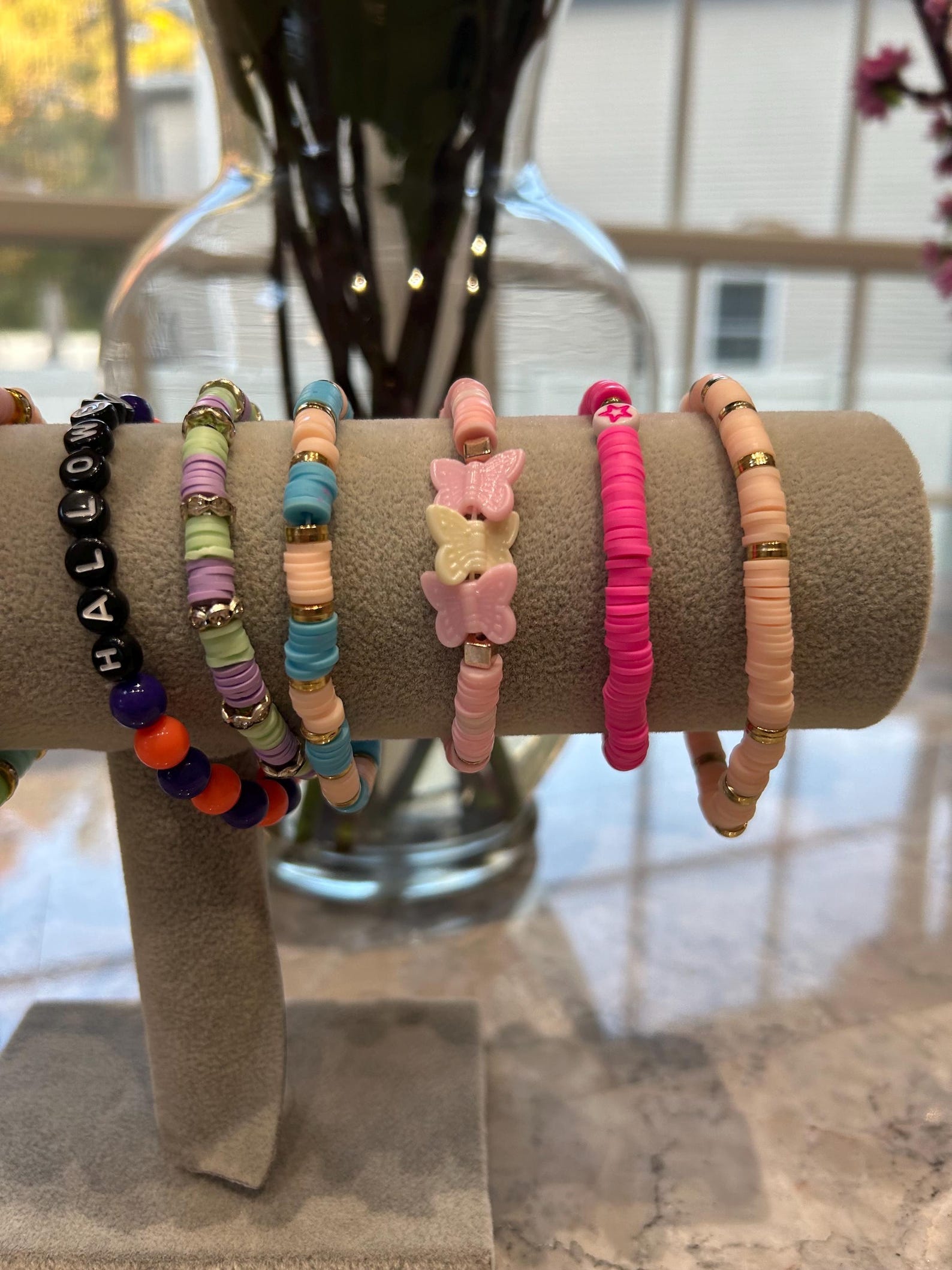 RANDOM Clay Bead Bracelet, for Any Look, for Any Occasion, Bracelet or ...
