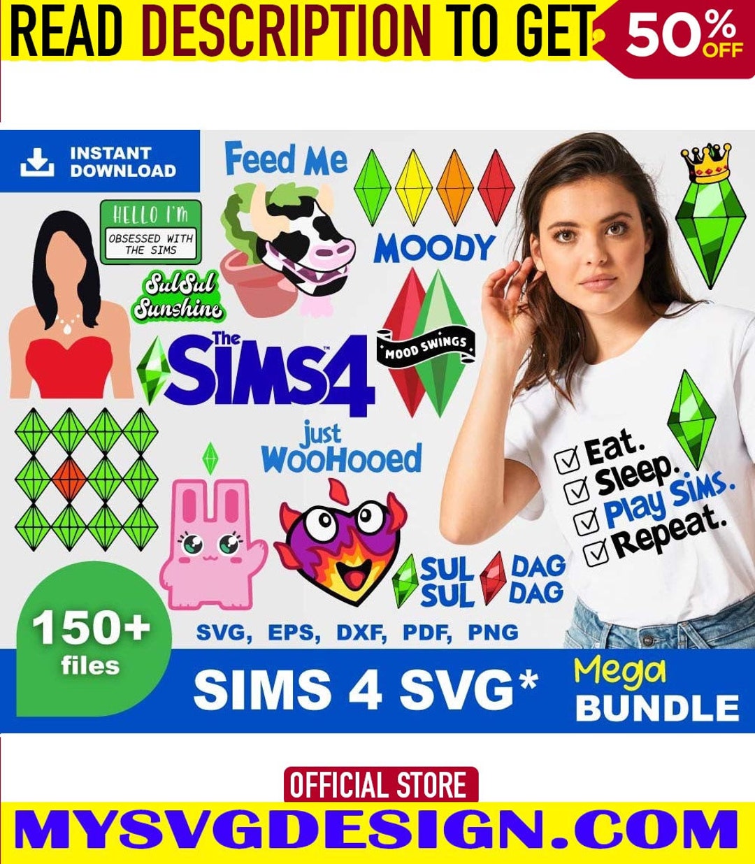 150 SIMS 4 SVG BUNDLE - Etsy
