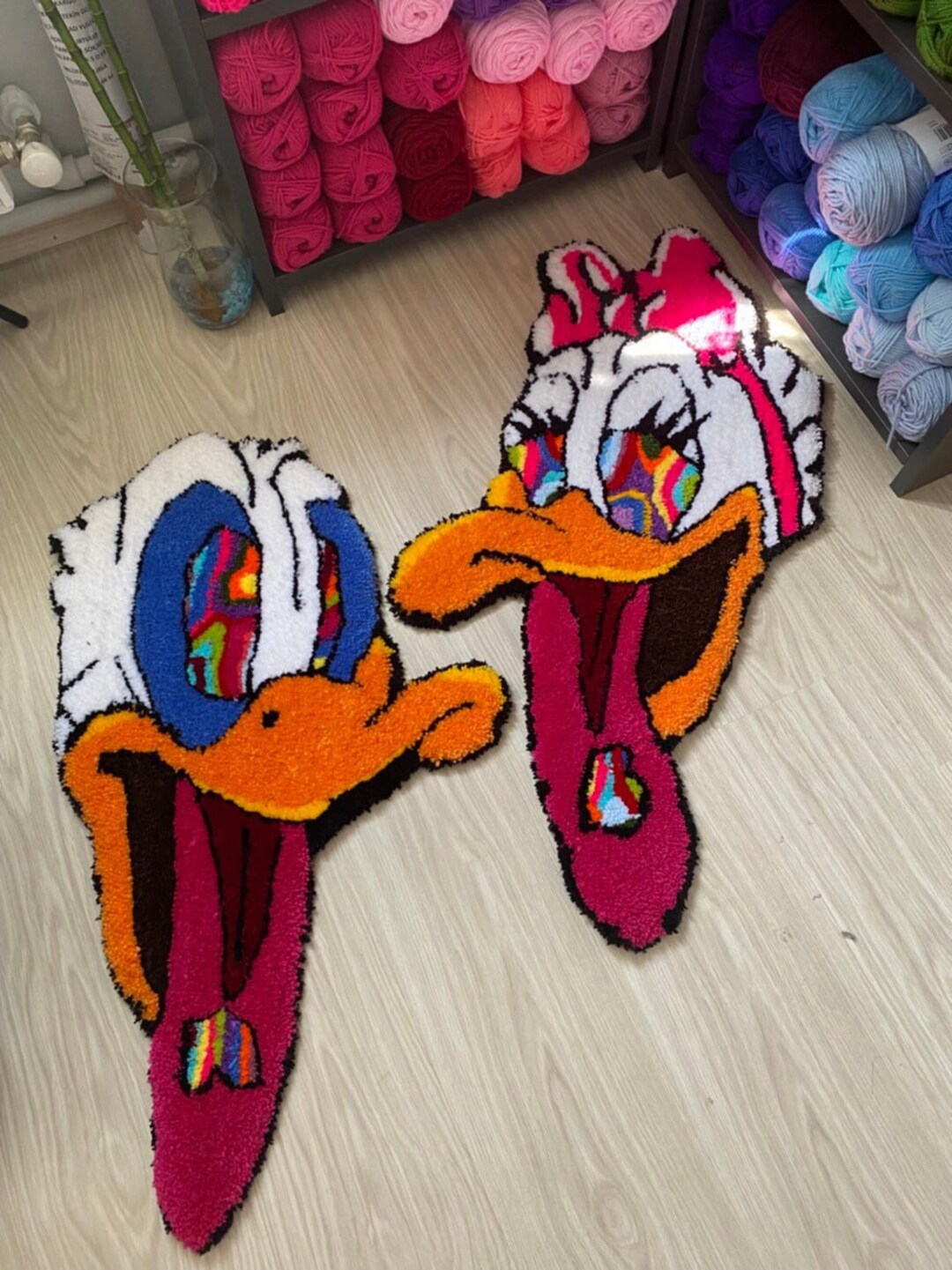 High LSD Daffy Duck Personalized Tufting Rug - Etsy