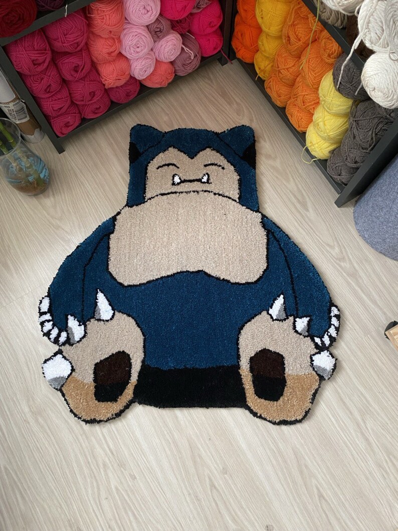 The Snorlax Tufting Rug - Etsy