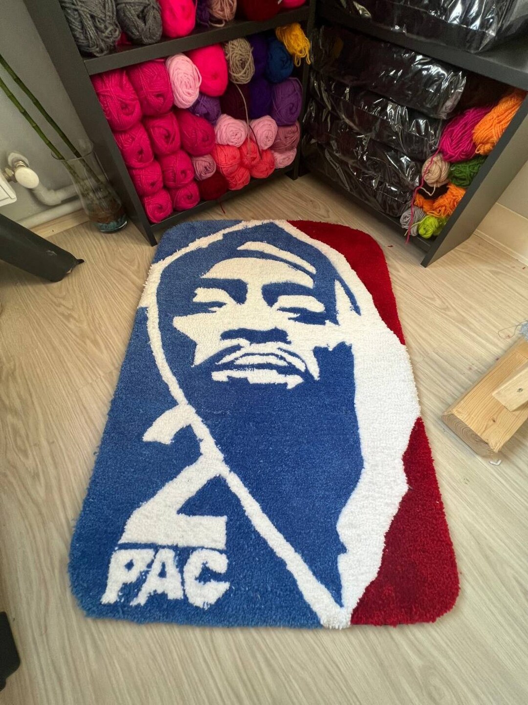 TUFTING RUG, 2pac Rug, Rap Person Rug - Etsy
