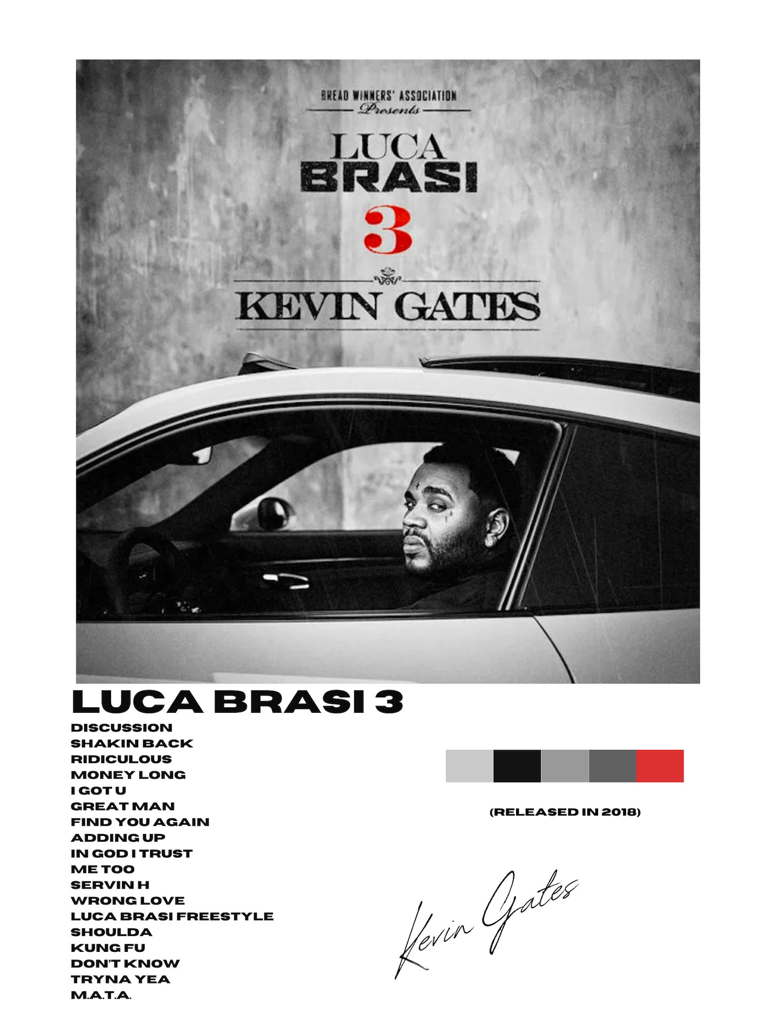 Kevin Gates Album Cover Poster - Etsy