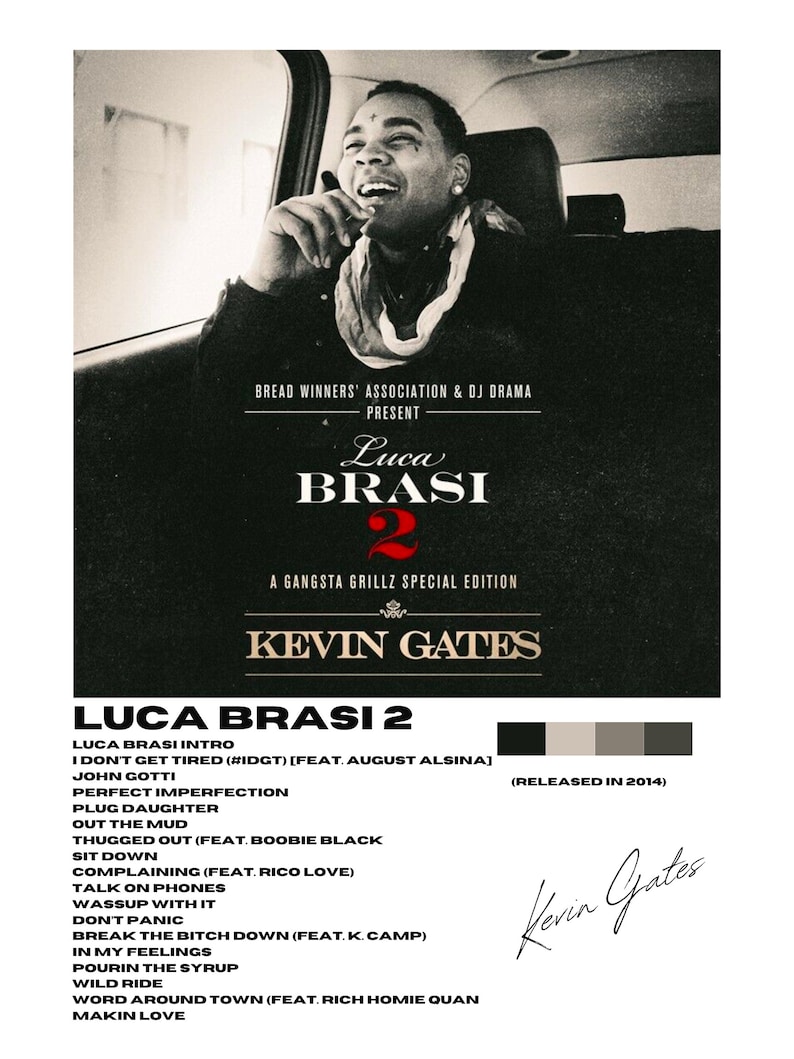 Kevin Gates Album Poster - Etsy