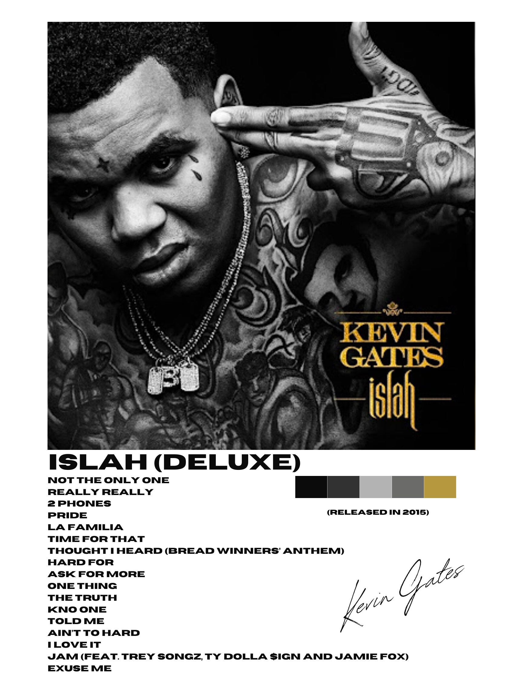 Kevin Gates Album Poster - Etsy