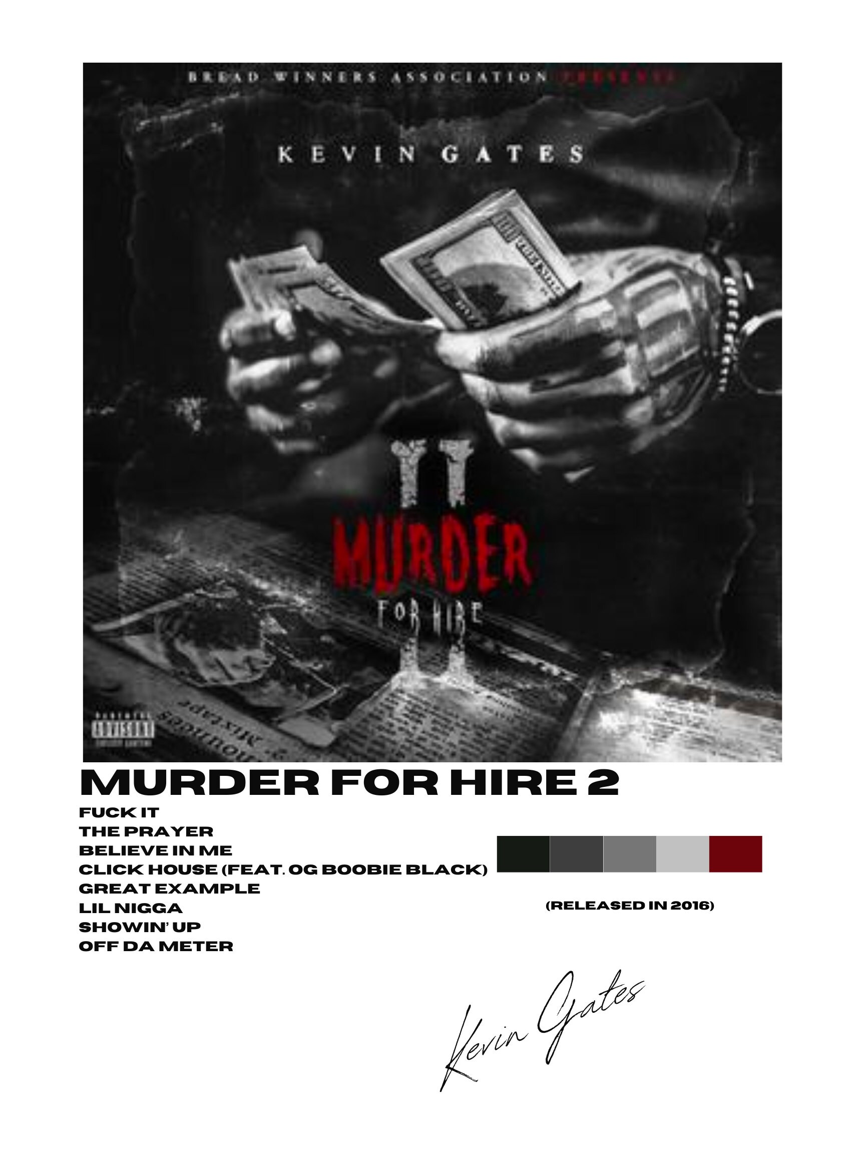 Kevin Gates Album Cover Poster - Etsy