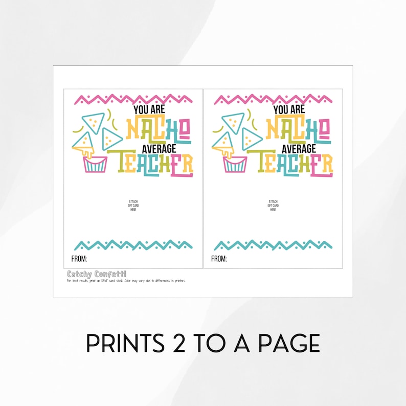 Nacho Average Teacher, Chipotle Moes Gift Card Tag, Teacher’s ...