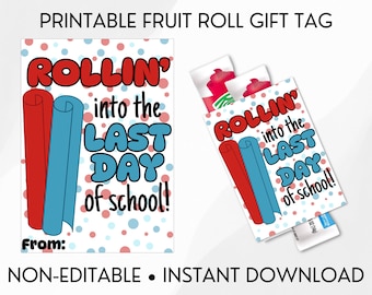 Non-editable Smarties Last Day of School Gift Tag Class Treat - Etsy