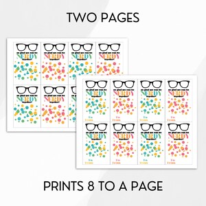 Nerds Non-editable Printable Nerds Class Treat Tag; so Glad We Can Be ...