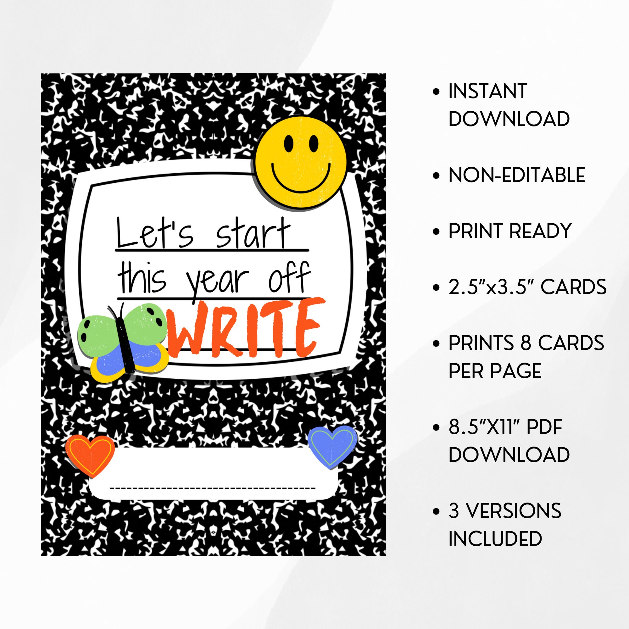 Let’s Start the Year off WRITE - Pen/pencil Back to School Gift Tag ...