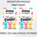 Jesus is Risen Tell Your Peeps; Peeps Christian Non-editable Printable ...