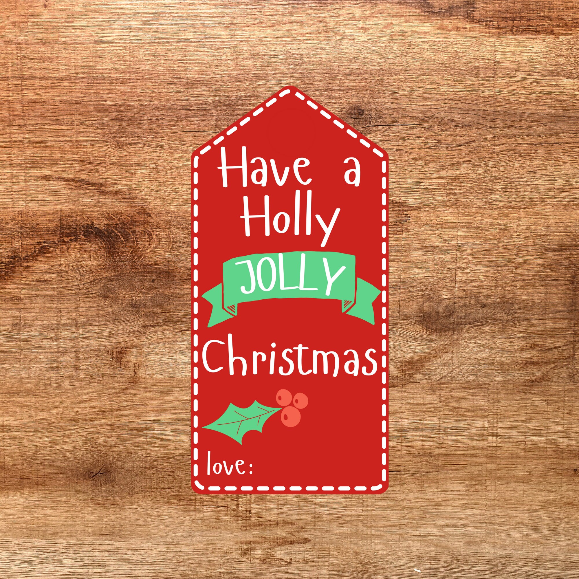 Non-editable Jolly Rancher Printable Tag, Christmas, Neighbor Gift ...