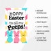 Hoppy Easter to All My Peeps; Peeps Non-editable Printable Gift Tags - Etsy