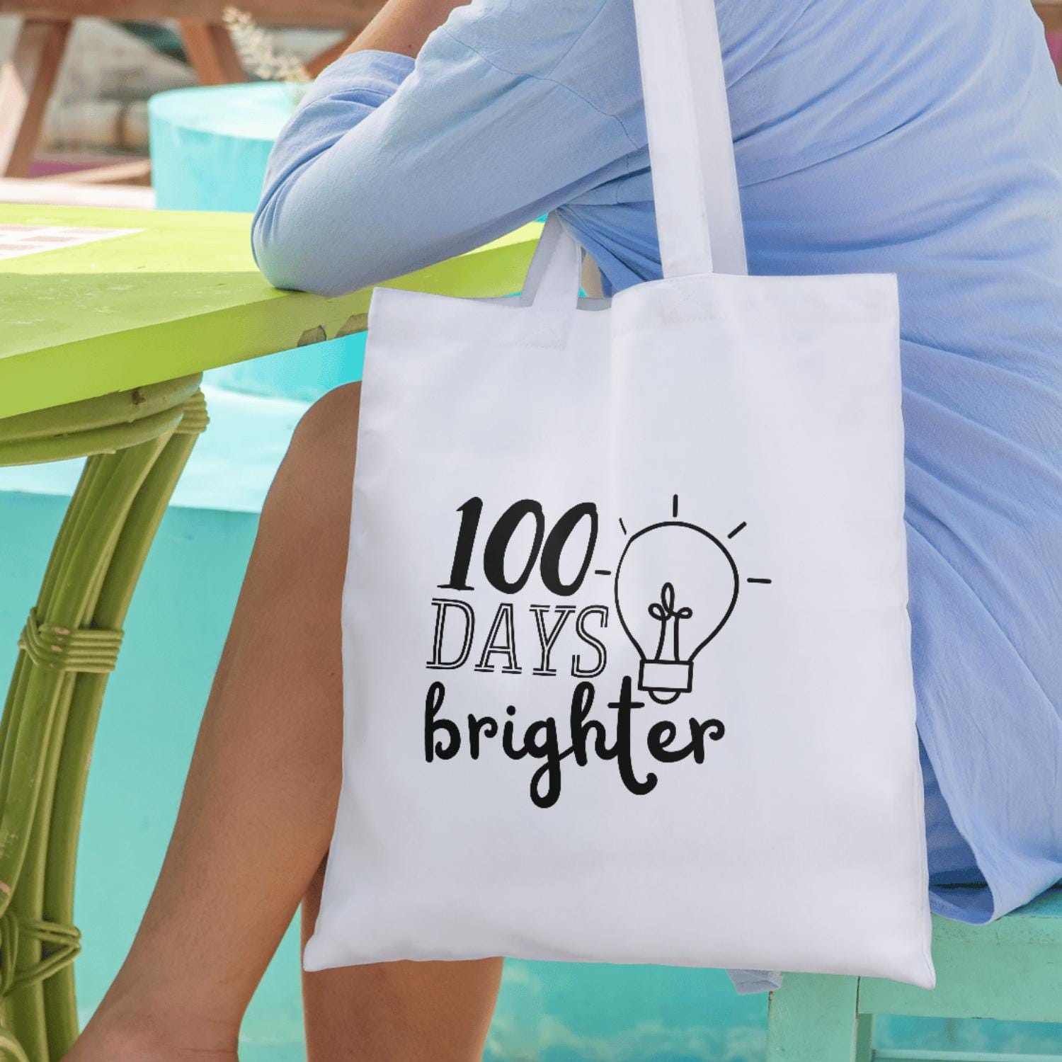 100 Days Brighter 100th Day of School SVG Cut File / JPG / PDF Cricut ...