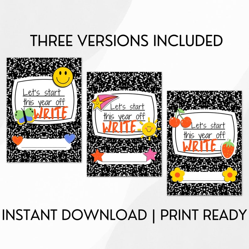 Let’s Start the Year off WRITE - Pen/pencil Back to School Gift Tag ...