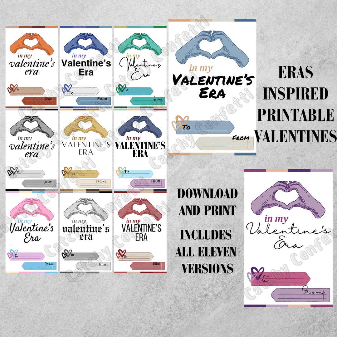 Taylor Swift Valentine’s Era Heart Hands Non-editable Printable ...