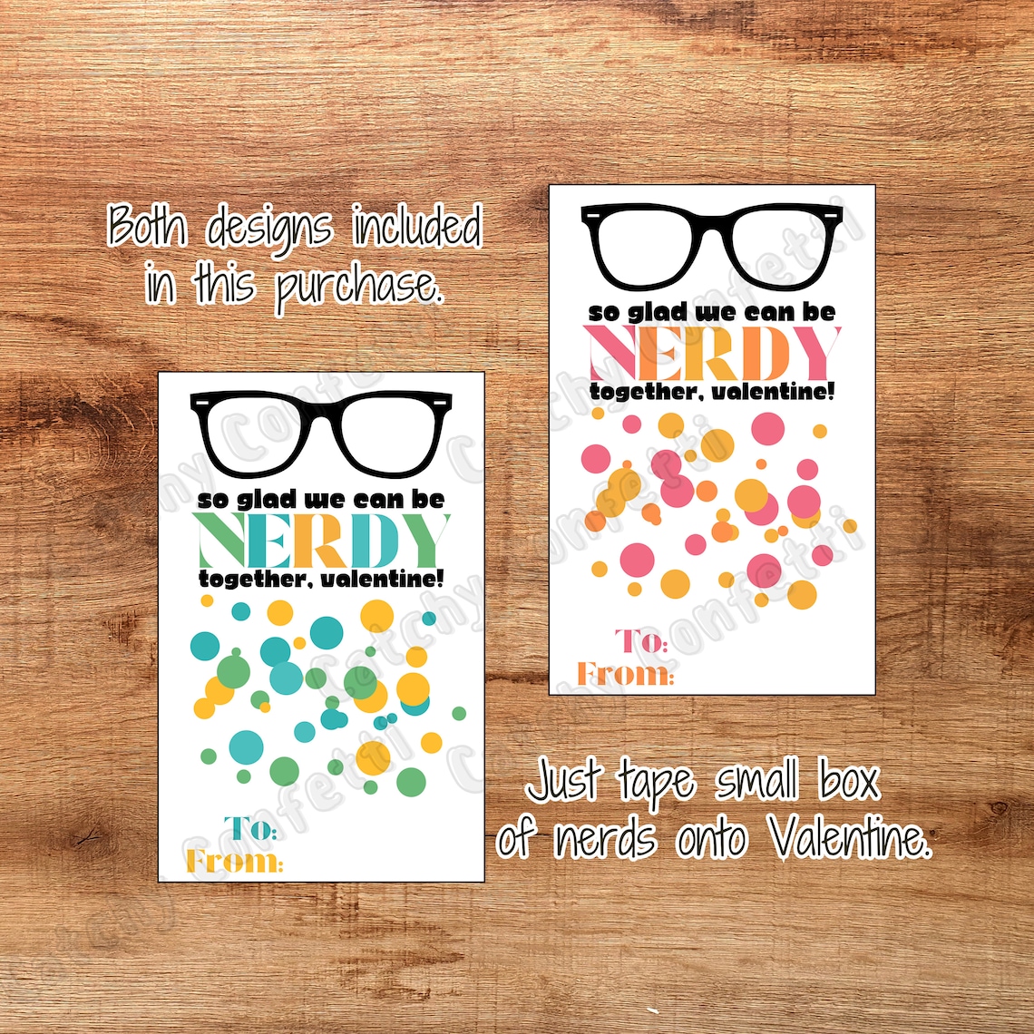 Nerds Non-editable Printable Valentines; so Glad We Can Be Nerdy Together - Etsy