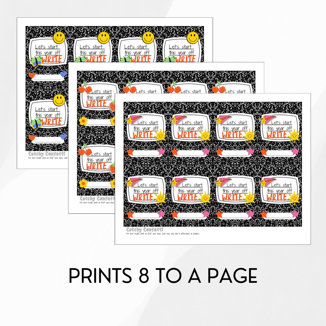 Lets Start the Year off WRITE Pen/pencil Back to School Gift Tag Non ...