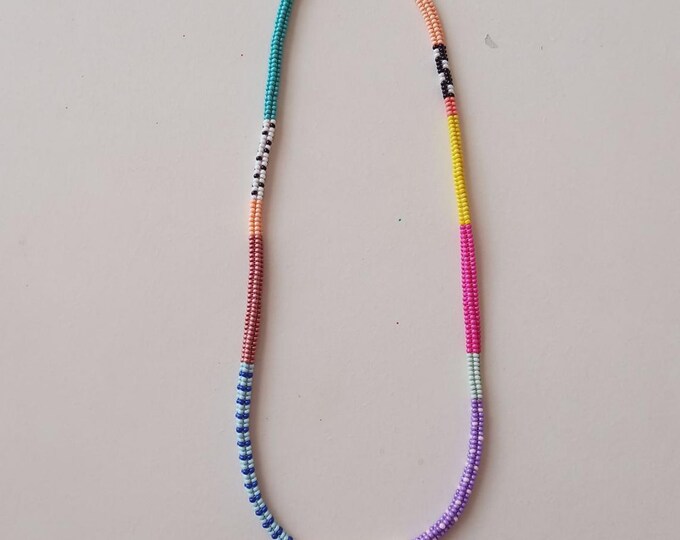 Hand-woven Necklace, Colorful Necklace, Bohemian Necklace, Colorful ...